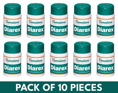 Pack of 10 x 30 = 300 Tabs Himalaya Diarex Tablets - Exp 2026 2027 | eBay