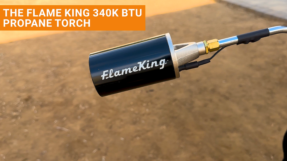 340K BTU Propane Torch with Built-in Battery Operated Ignitor & 10-ft ...
