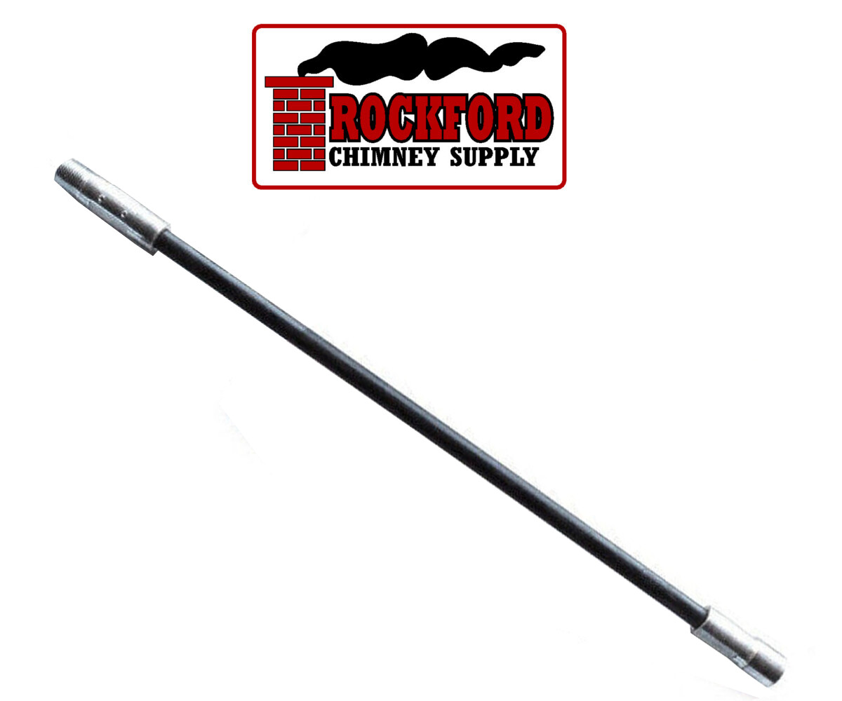 5 ft. Cleaning Rod for 3/8 in. Thread Chimney Brush - Chimney Liner ...