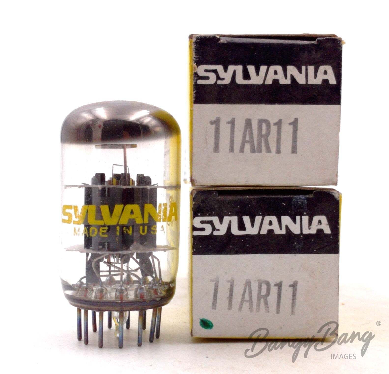 2 Vintage 11AR11 Sylvania Twin Pentode Compactron TV Audio Vacuum Tube ...