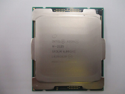 Intel Xeon W-2125 4.0Ghz Quad Core 8.25MB LGA2066 CPU P/N: SR3LM Tested ...