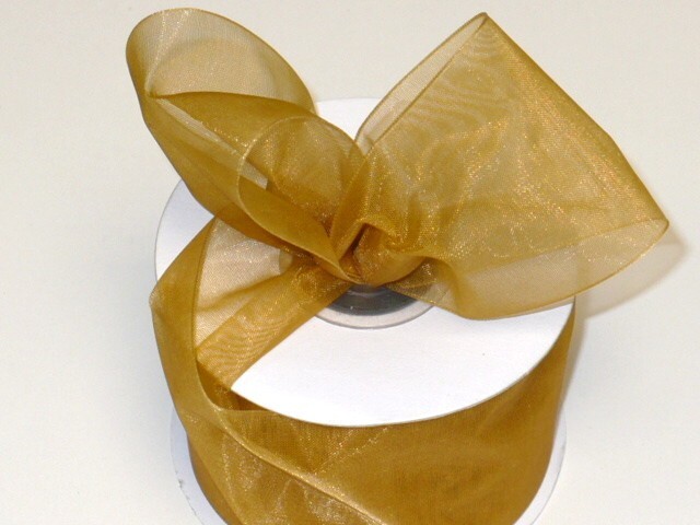 Old gold sheer organza nylon edge, sheer organza nylon edge 2"x25Y. | eBay