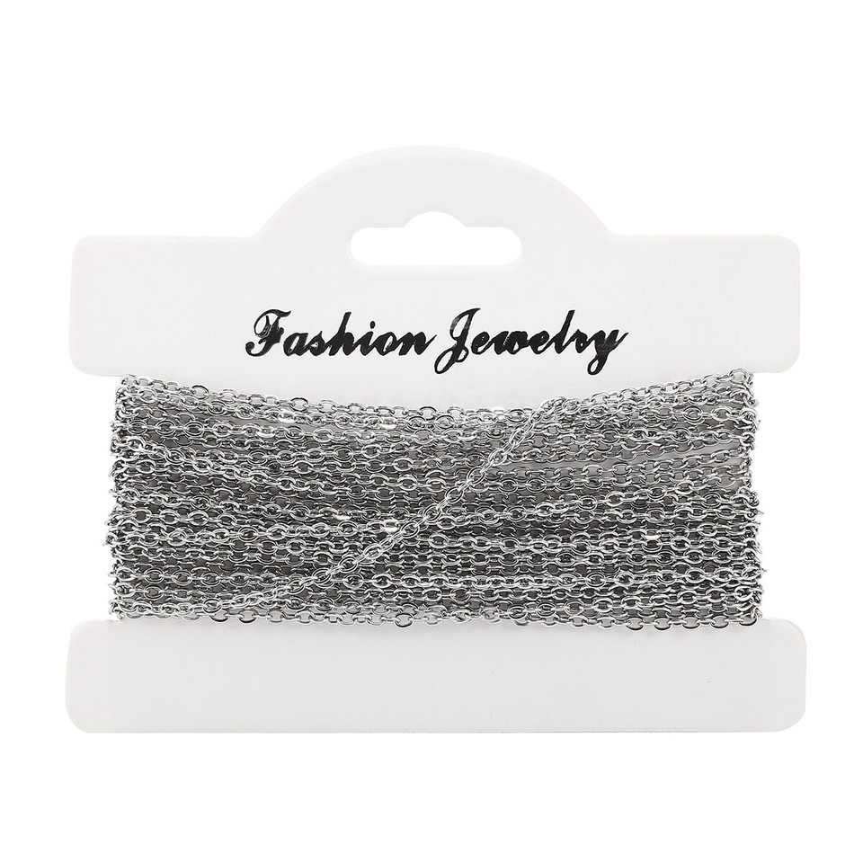 10 meters 2mm Width Stainless Steel Link Chain Findings for Necklace ...