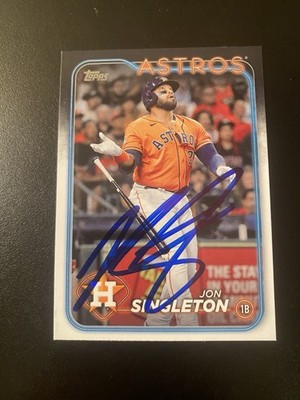 Jon Singleton Signed 2024 Topps Baseball IP Auto Autograph Astros | eBay