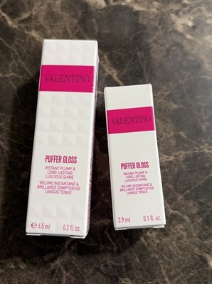 Valentino Puffer Lip Gloss Full /mini Light Pink Shimmer 300R In My ...