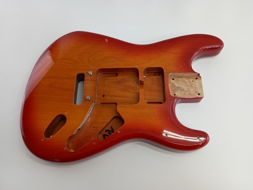 2007 Squier Affinity Stratocaster Guitar Body Sunburst Full Thickness 2 ...