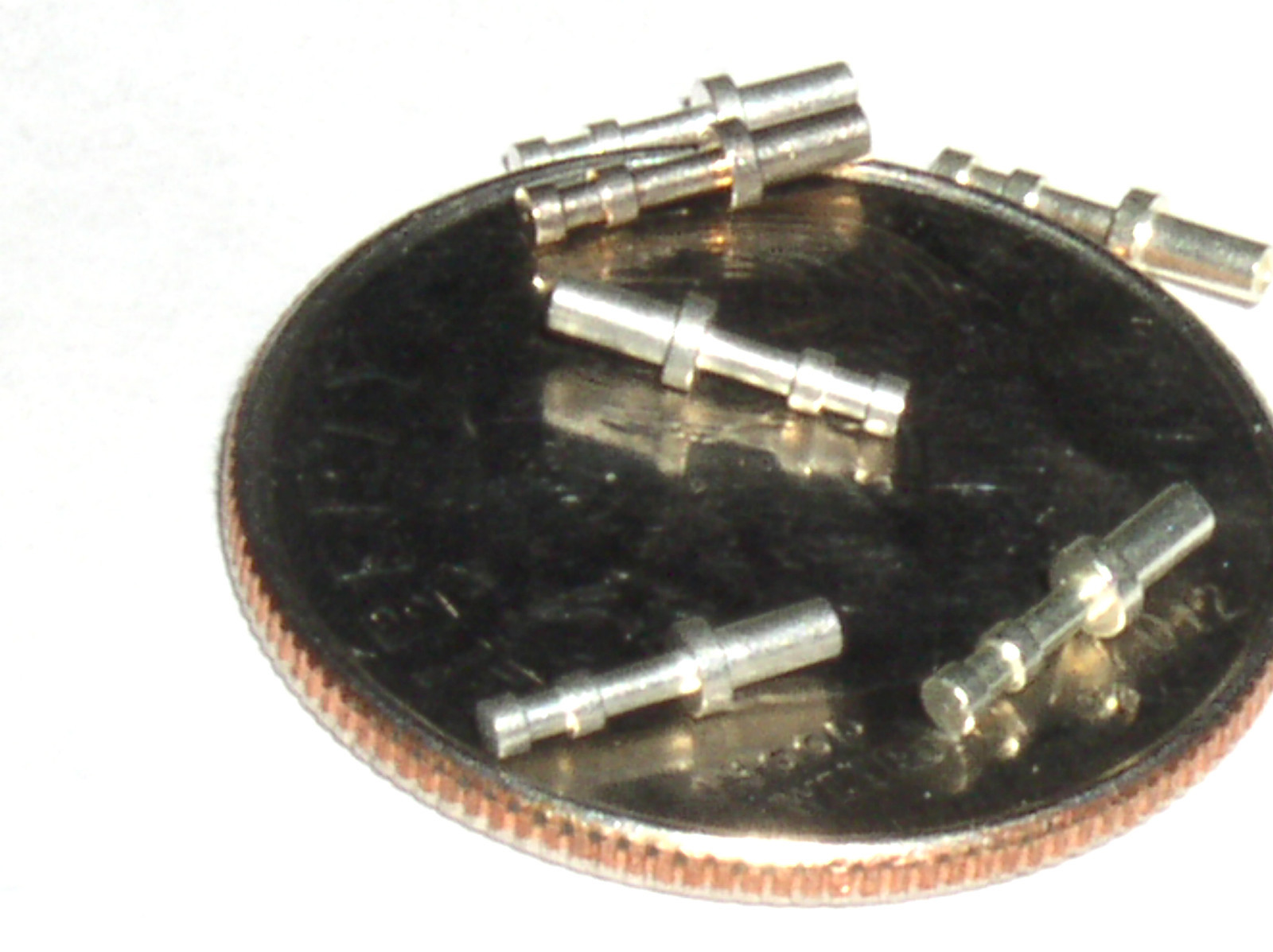 100 CONCORD 12-227-2-01 12227201 SILVER PLATED BRASS SWAGE PCB TURRET ...