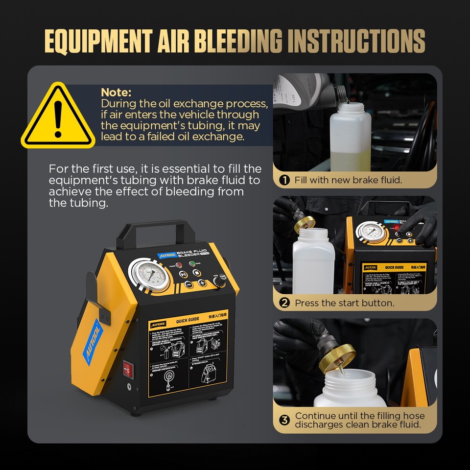 Pressure Brake Bleeder Kit Brake Oil Bleeder Bleeding 9PC Master ...