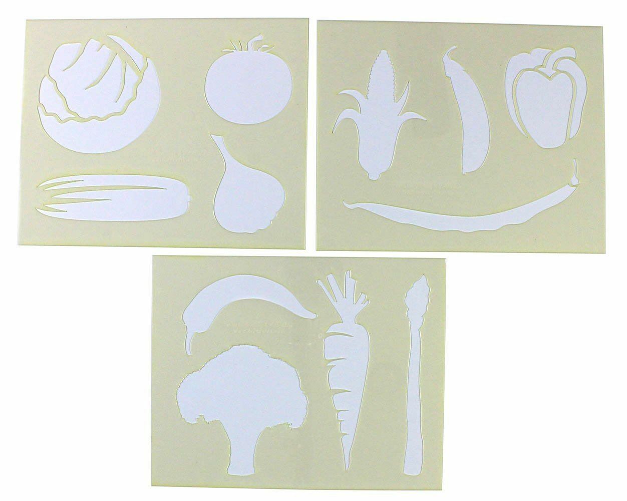Vegetable Stencils- 3 Piece Set -14 Mil Mylar | eBay