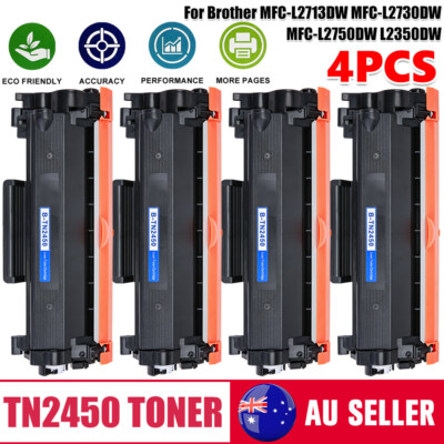 4x TN2450 Toner Cartridges for Brother Laser Printer MFC-L2730DW ...