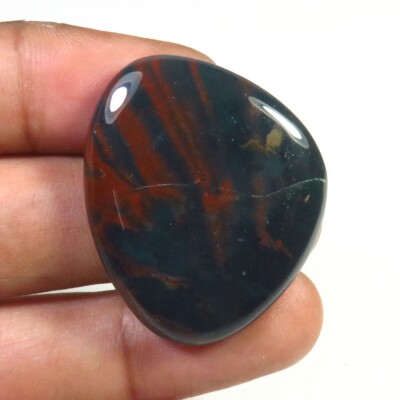 Fancy Smooth Gems 34x28 mm Natural Bloodstone Red Green Polished Cabs ...