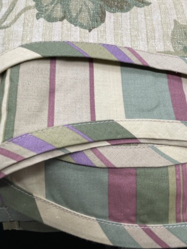 Waverly BLOSSOM HILL Hydrangea Stripe Double Valance Scalloped 16X76 ...