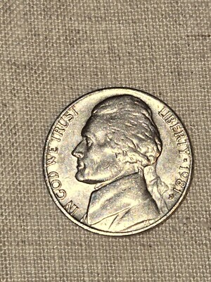 1981 D Nickel Error on the year | eBay