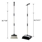 Foldable Broom and Dustpan Sweep Clean Set Dust Pan Broom Upright w ...