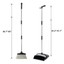 Foldable Broom and Dustpan Sweep Clean Set Dust Pan Broom Upright w ...