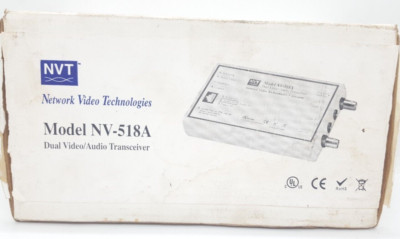 NVT DUAL AUDIO/VIDEO TRANSCEIVER NV-518A 12-24V OR 100MA LOT OF 2 | eBay