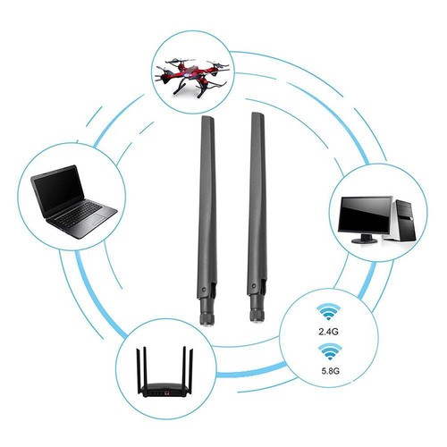 Dual Band 2.4Ghz 5Ghz 5.8Ghz Wifi Rp-Sma Asus Router Antenna Router ...