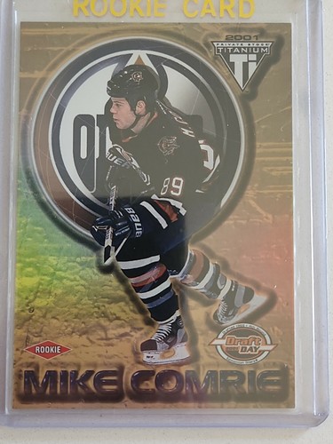 2000-01 Titanium Draft Day Edition Oilers Hockey Card #117 Mike Comrie ...