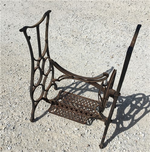 Treadle Sewing Machine, Cast Iron Base, Industrial Age, Singer ...