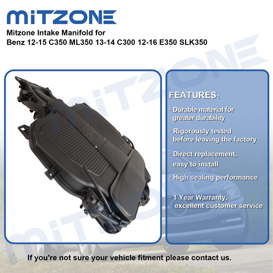 Mitzone Intake Manifold for Benz 12-15 C350 ML350 13-14 C300 12-16 E350 ...