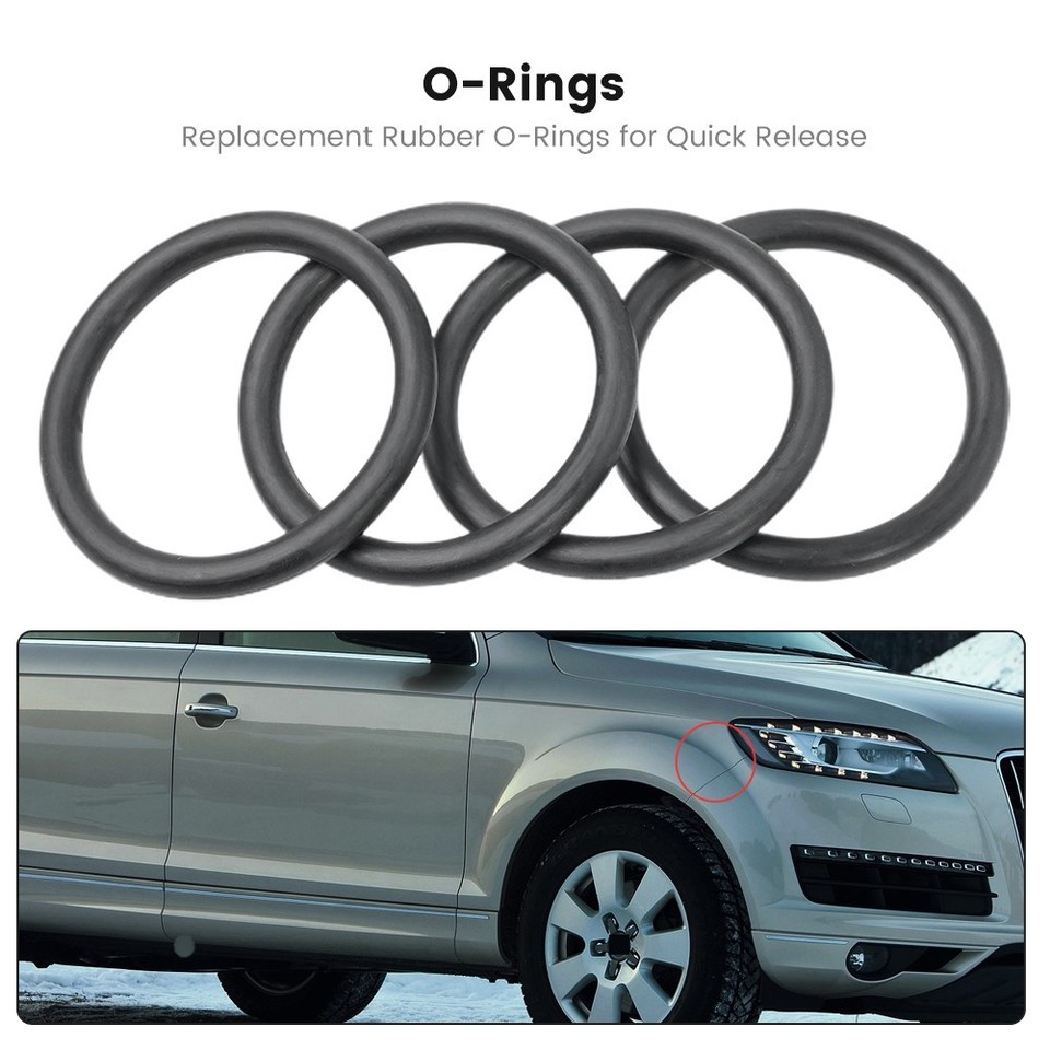 Practical Rubber O-Ring Decoration Parts Quick Release Replacement Set ...