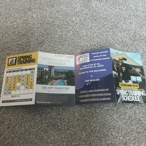 Pittsburgh Pirates MLB 2025 Pocket Spring Training Schedule Collectors ...