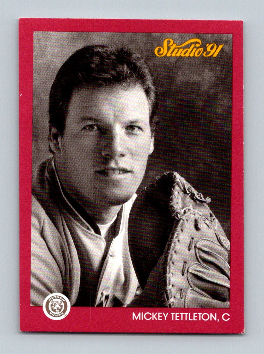 1991 Leaf Studio Baseball Card #58 Mickey Tettleton Catcher Detroit ...