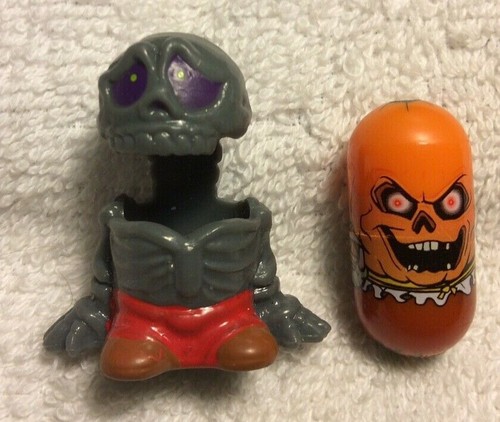2004 Mighty Beanz Bodz S1: #276 Pumpkin Head Bean & Skeleton Bod (Gray ...