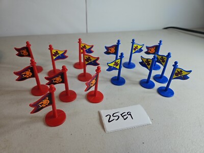 Vintage Crossbows & Catapults Board Game Pieces Parts Lot Flags Blue ...