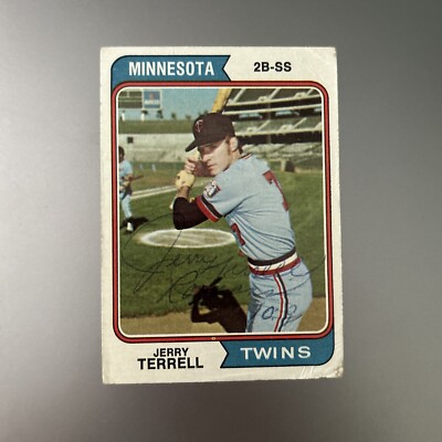 JERRY TERRELL 1974 TOPPS AUTOGRAPHED SIGNED AUTO BASEBALL CARD | eBay