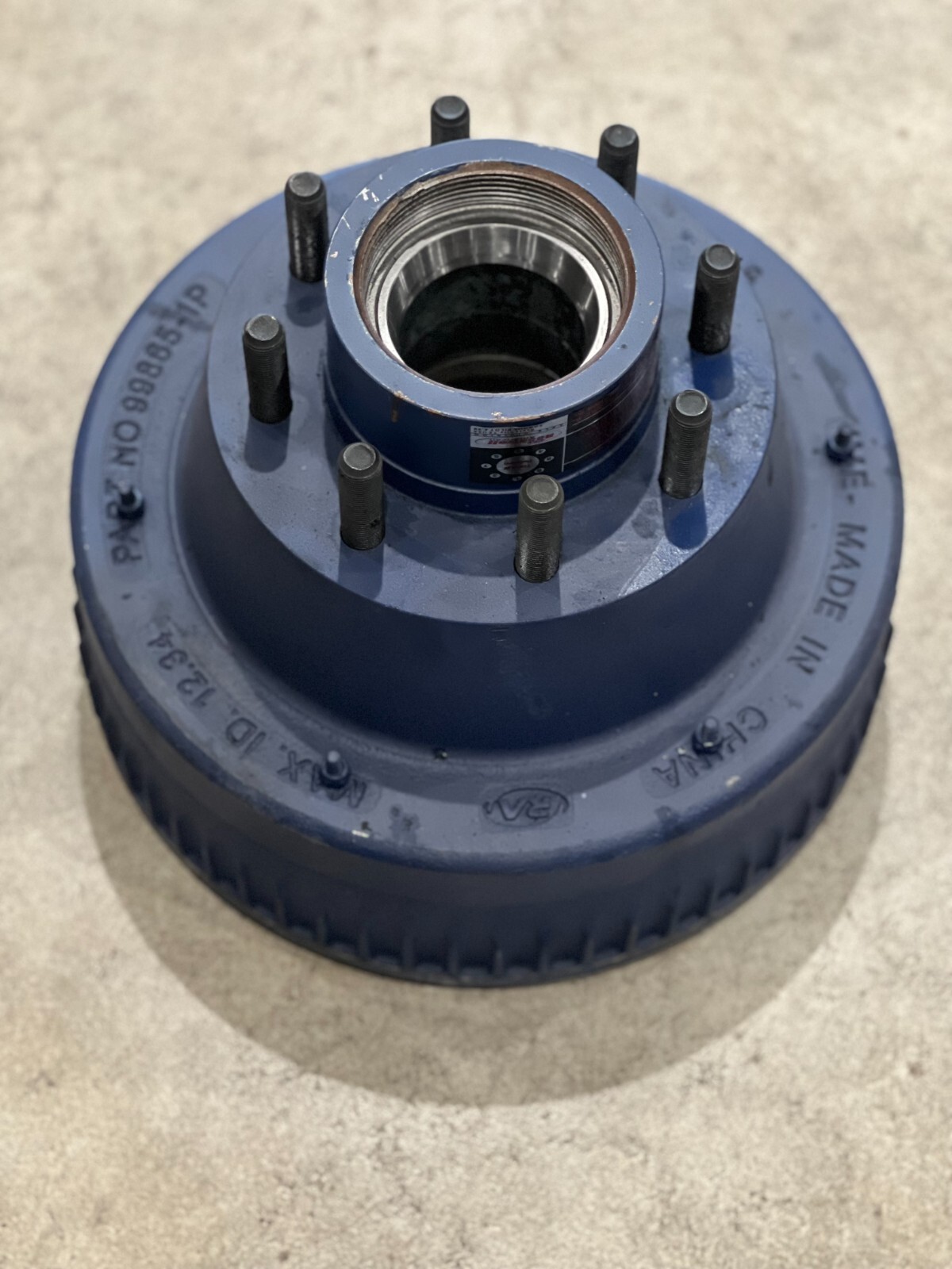 COMPLE Rockwell / QUALITY Hub Drum 12-1/4x3-1/2" 10K GD Trailer Axle ...