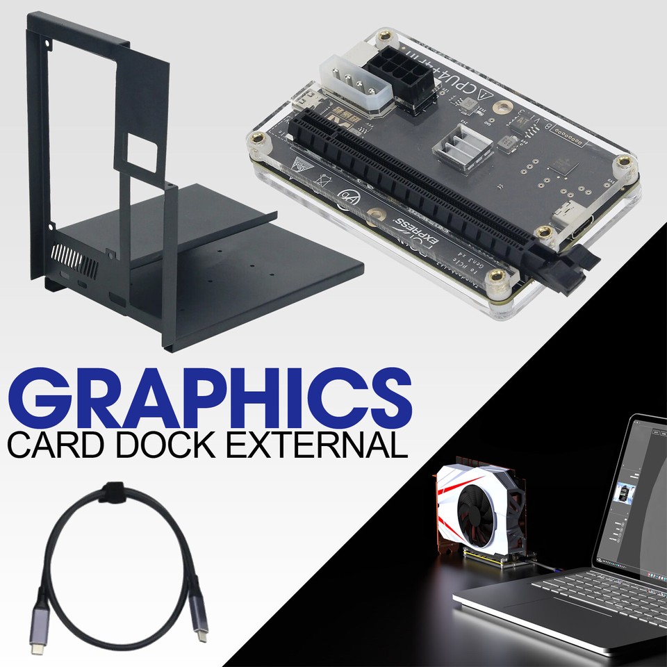 External Graphics Card Dock External GPU Dock + USB4 Cable for ...