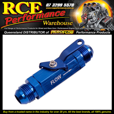 Aeroflow AF1000-04 Shut Off Valve -4AN - Blue Finish | eBay