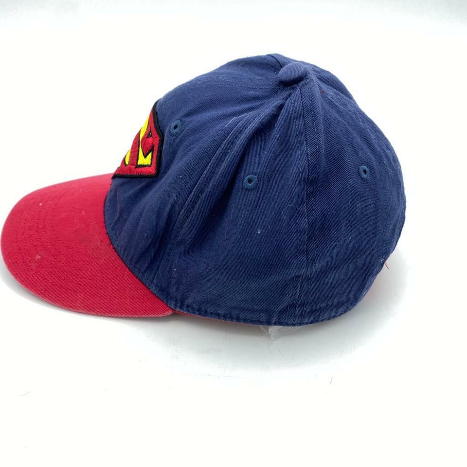 Hat Cap Licensed DC Comics Superman Logo Side Text Blue Red | eBay