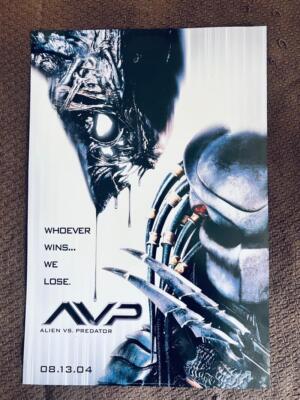 ALIEN vs PREDATOR Promo Poster, 13"x20", 2004, Unused, AvP | eBay