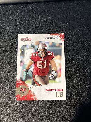 2010 Score Scorecard #275 Barrett Ruud /499 Tampa Bay Buccaneers | eBay