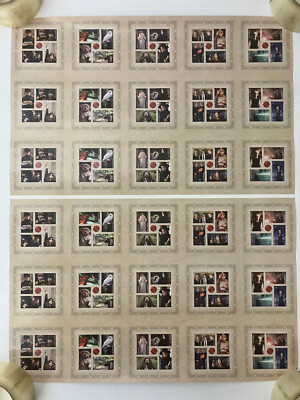 USPS HARRY POTTER forever postage stamps 2013 uncut sheet 120 stamps | eBay
