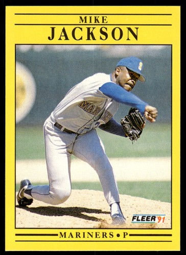 1991 Fleer Baseball Card Mike Jackson Seattle Mariners #454 | eBay