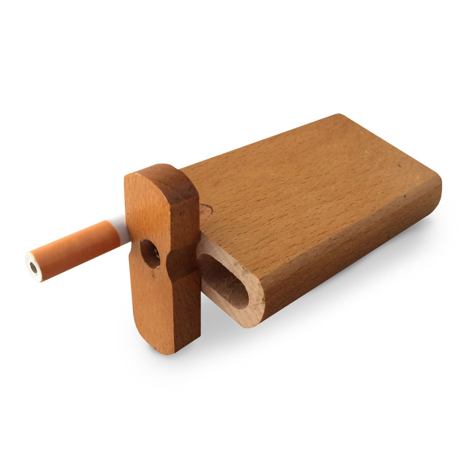 Wooden One Hitter Dugout with (2) 3" smoking Pipes Tobacco Smoking ...