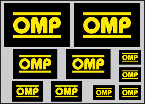 OMP STICKER SET - SHEET OF 10 STICKERS - DECALS | eBay