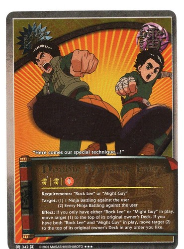 Naruto CCG - Double Dynamic Entry - J-342 - Super Rare - Foil | eBay
