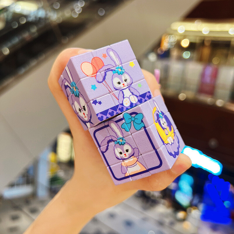 New Rabbit Rubik's Cube KeyChain Bag KeyChain Cartoon Car Pendant ...