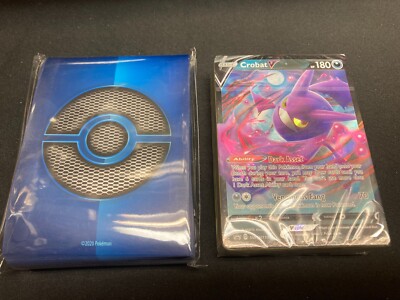 Pokémon TCG Crobat V Trainer's Toolkit 58 Card Deck + 65 Card Sleeves ...