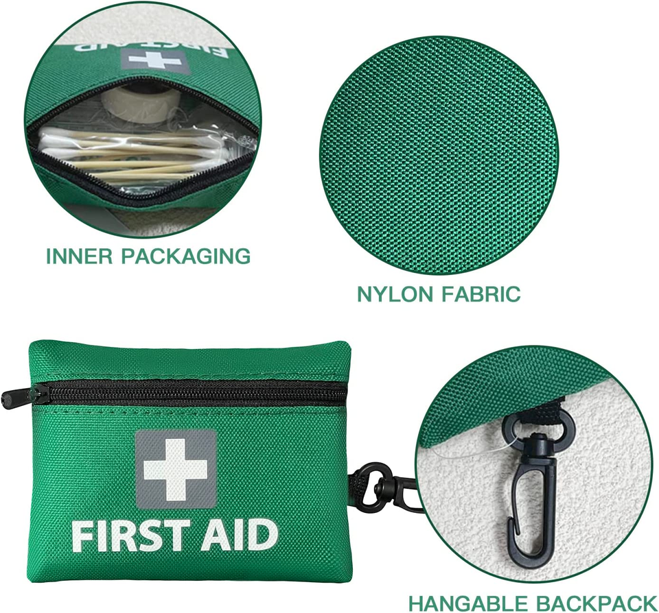 Mini First Aid Kit, 43Pcs Premium Small Compact Trauma Medical Kits for ...