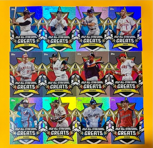 2025 Topps All-Star Game MLB ALL-STAR GAME GREATS 12-Card BUNDLE ...