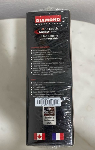 Diamond Multimedia VC500 USB One Touch VHS to DVD Video Capture Sealed ...