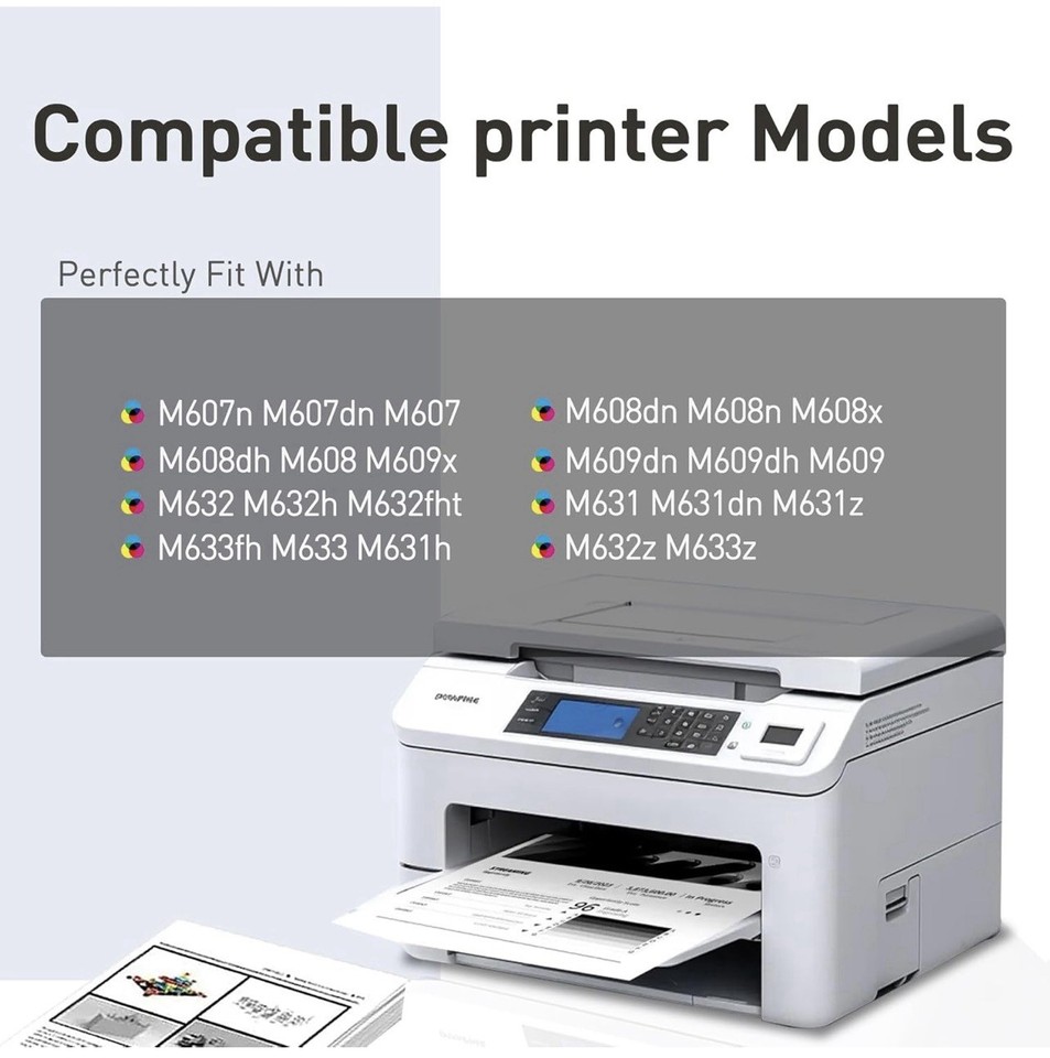 A3-HP 37Y CF237Y Black Toner Cartridge Compatible for M607 M608 M609 ...