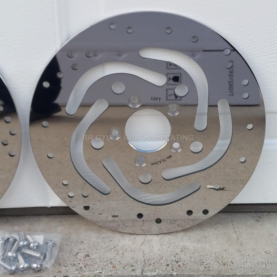 Harley Polished Rotors 11.8 Front & 11.5 Rear 15-up Softail Heritage ...