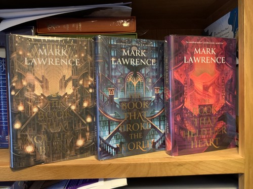 THE LIBRARY TRILOGY - Mark Lawrence - Broken Binding signed & matching ...