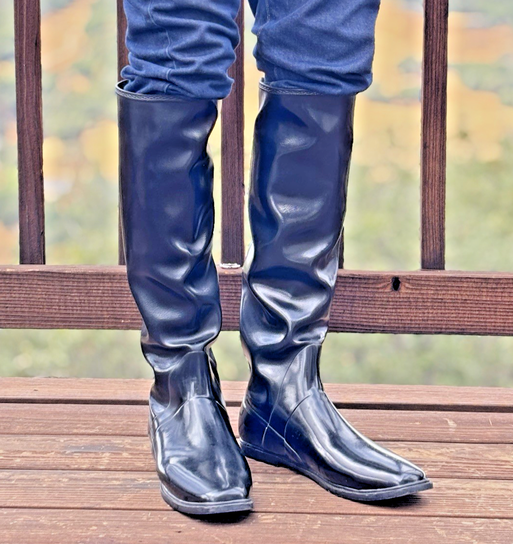 Acquo 19" Tall Mens Size 11 Knee High Rubber Boots | eBay